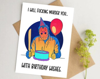 Jason Voorhees Birthday Card - Etsy