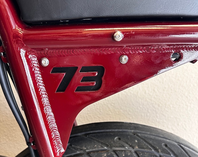 Rear 73 Number Back Plate for Super 73 Z ZX Electric Bike, Electric ...