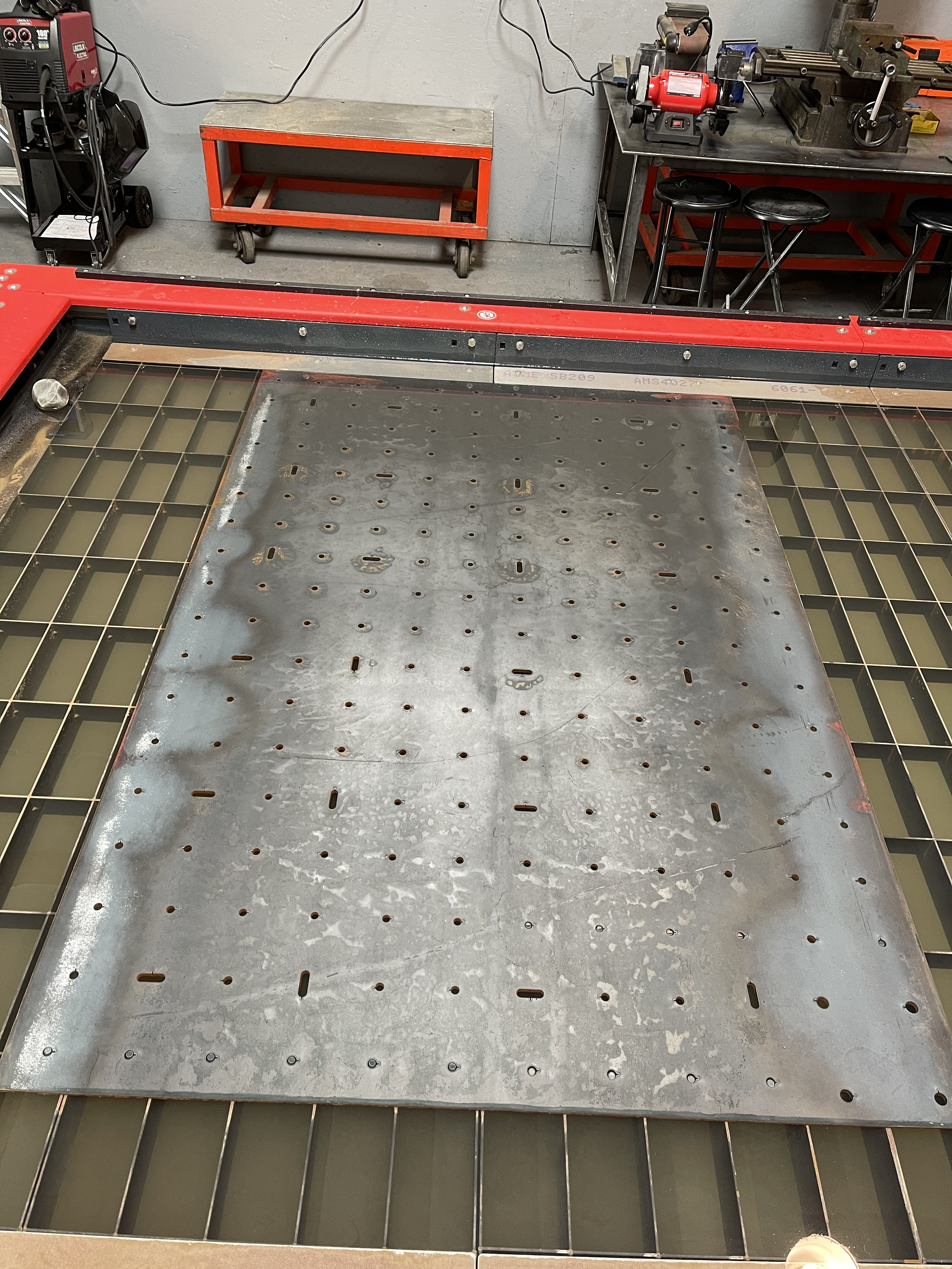 Steel Welding Table Top, Thick Steel Tabletop, Fixture Top Plate ...