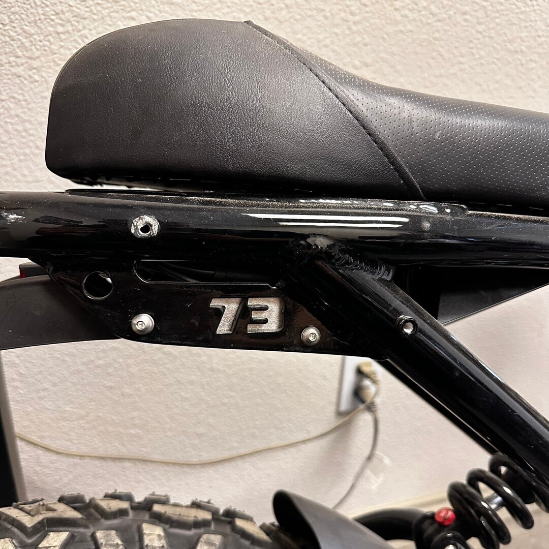 Rear 73 Number Back Plate for Super 73 R RX Electric Bike, Electric ...