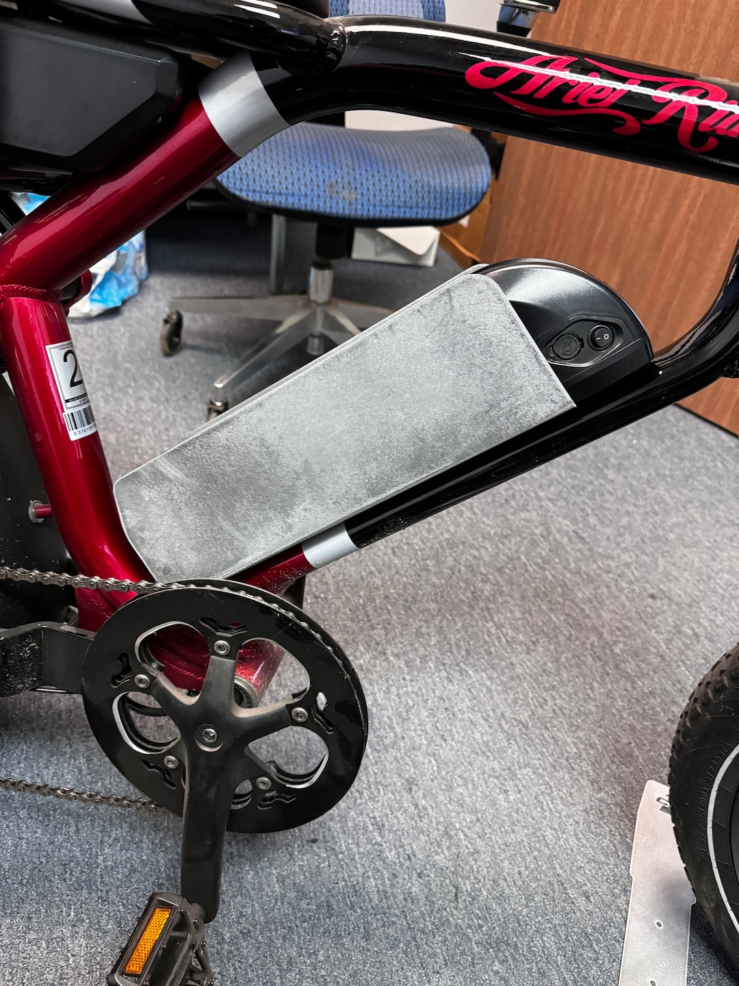 Custom Ariel Rider Grizzly Aluminum Battery Guard, Electric Bike ...