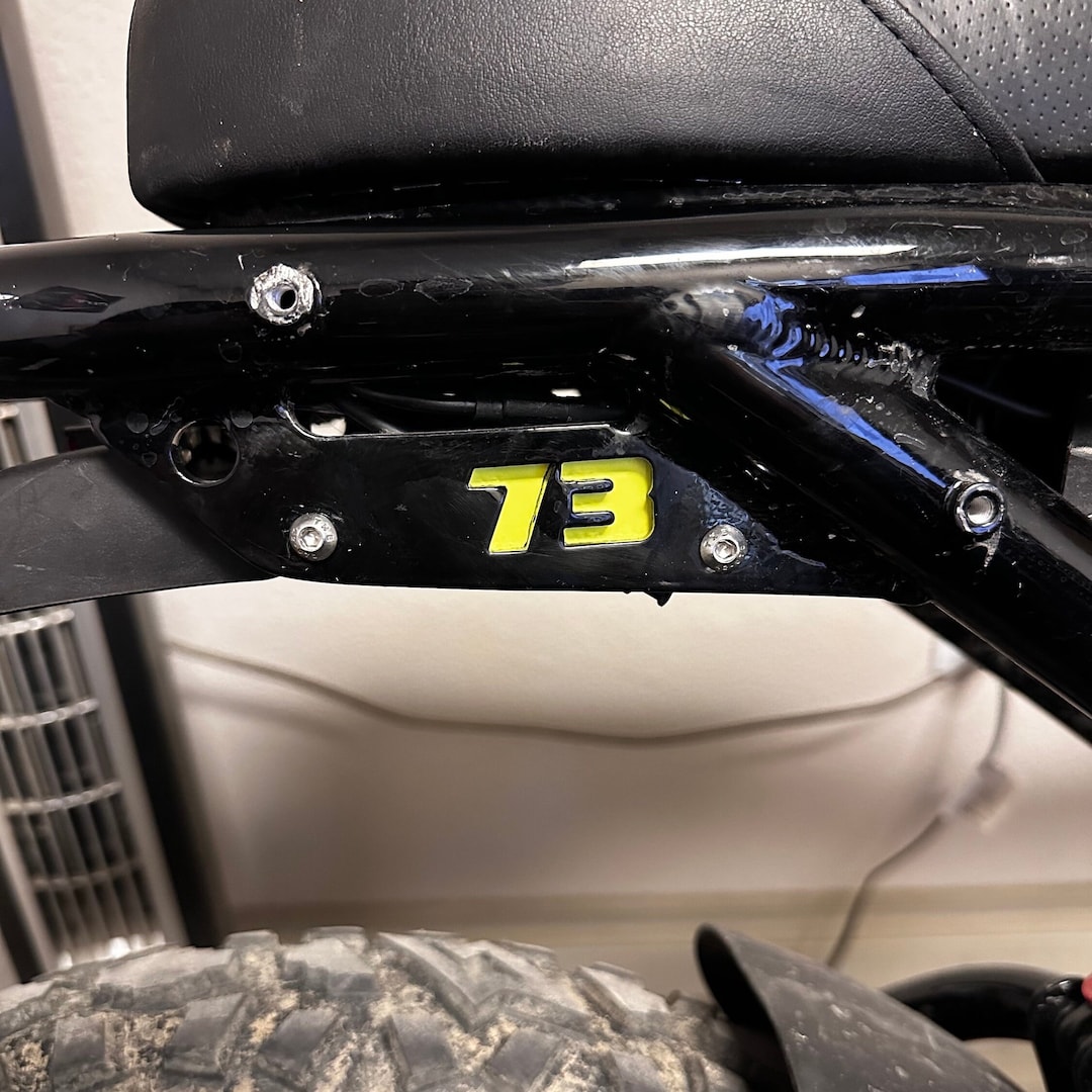 Rear 73 Number Back Plate for Super 73 R RX Electric Bike, Electric ...