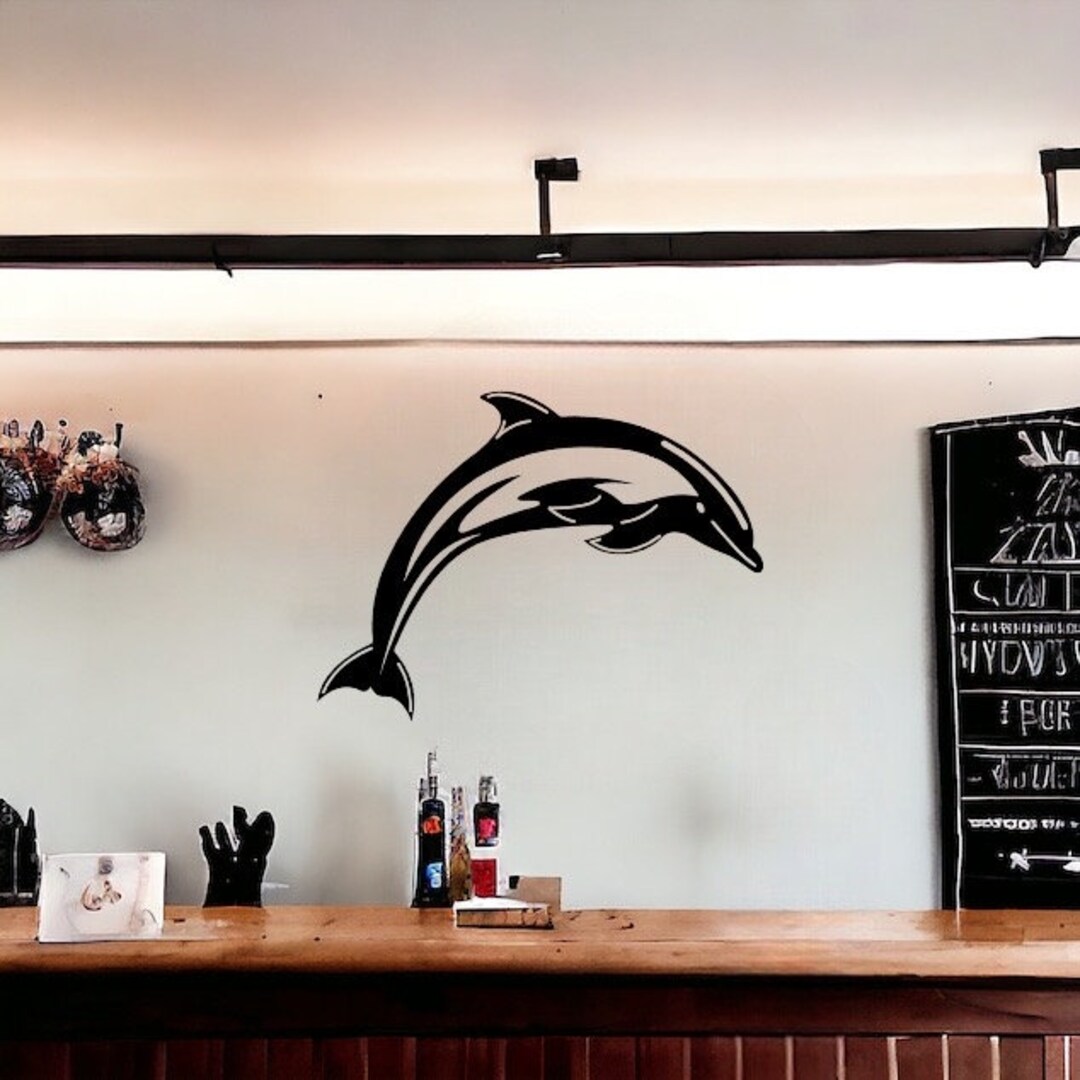 Dolphin Metal Sign, Outdoor Dolphin Sign, Ocean Decor, Nature Sign ...