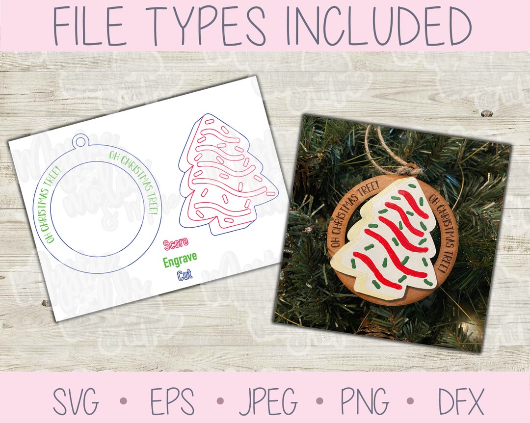 Tree Cake Snack Ornament Svg - Etsy