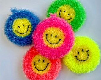Smiley Face Scrubber - Etsy