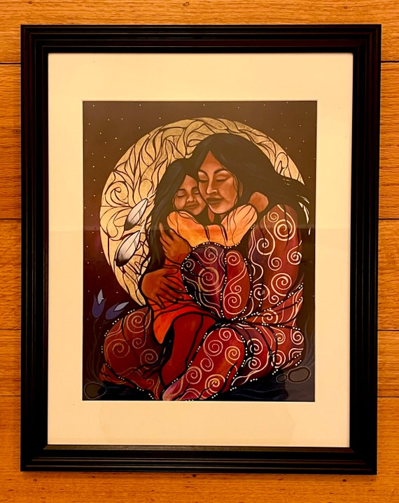 Native American Mother And Child Art