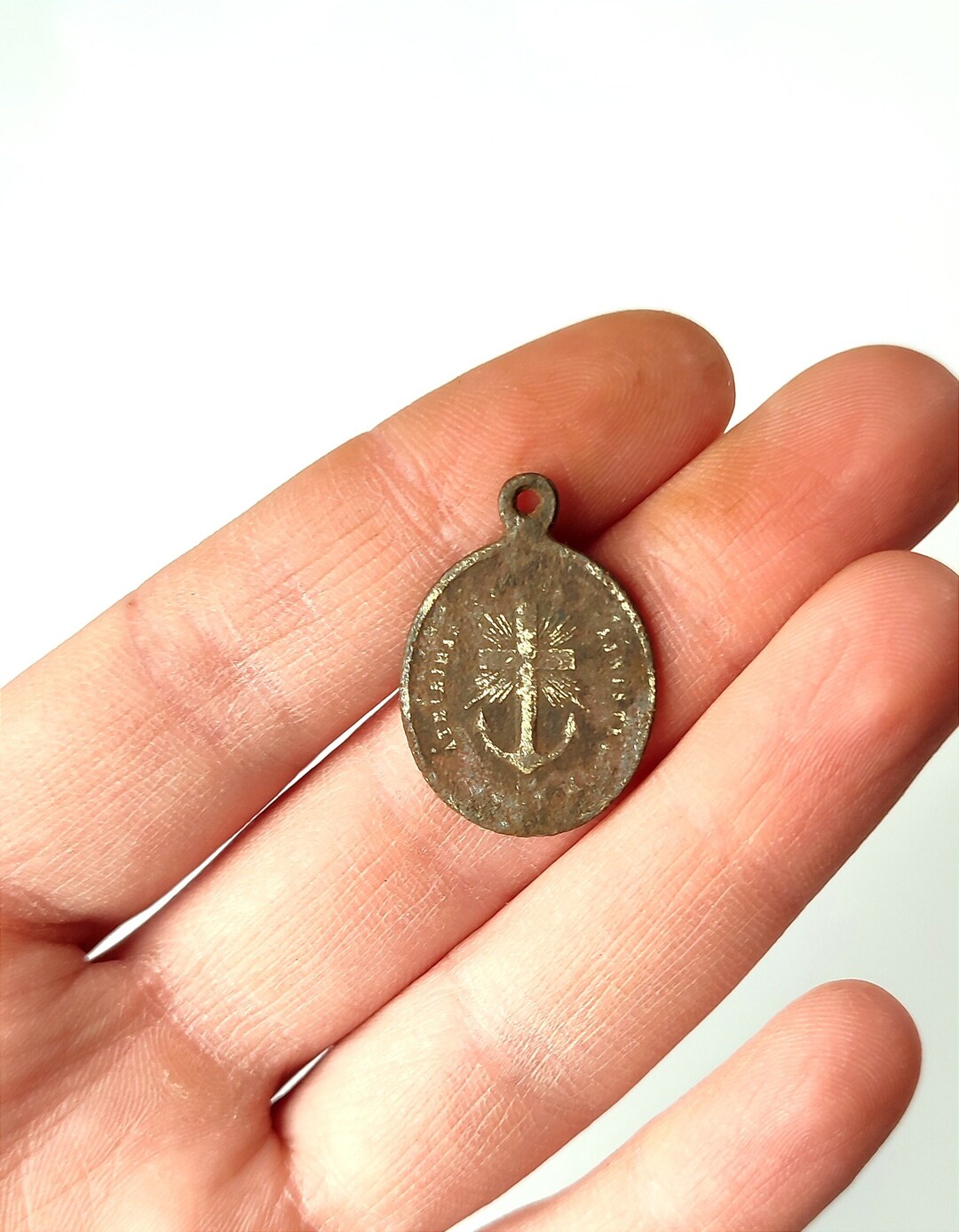 Ancient Catholic Medallion | Antique Pendant Mascot Talisman | Ancient ...
