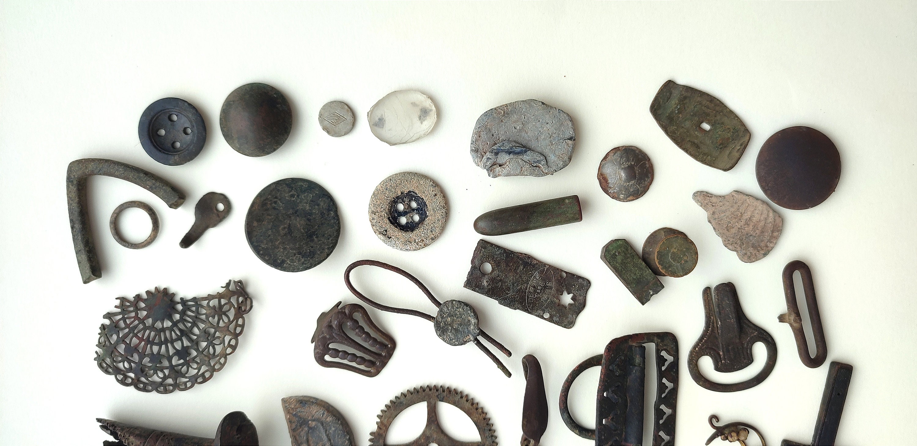 Ancient Finds Many Original Antique Ornament Details Authentic Copper ...