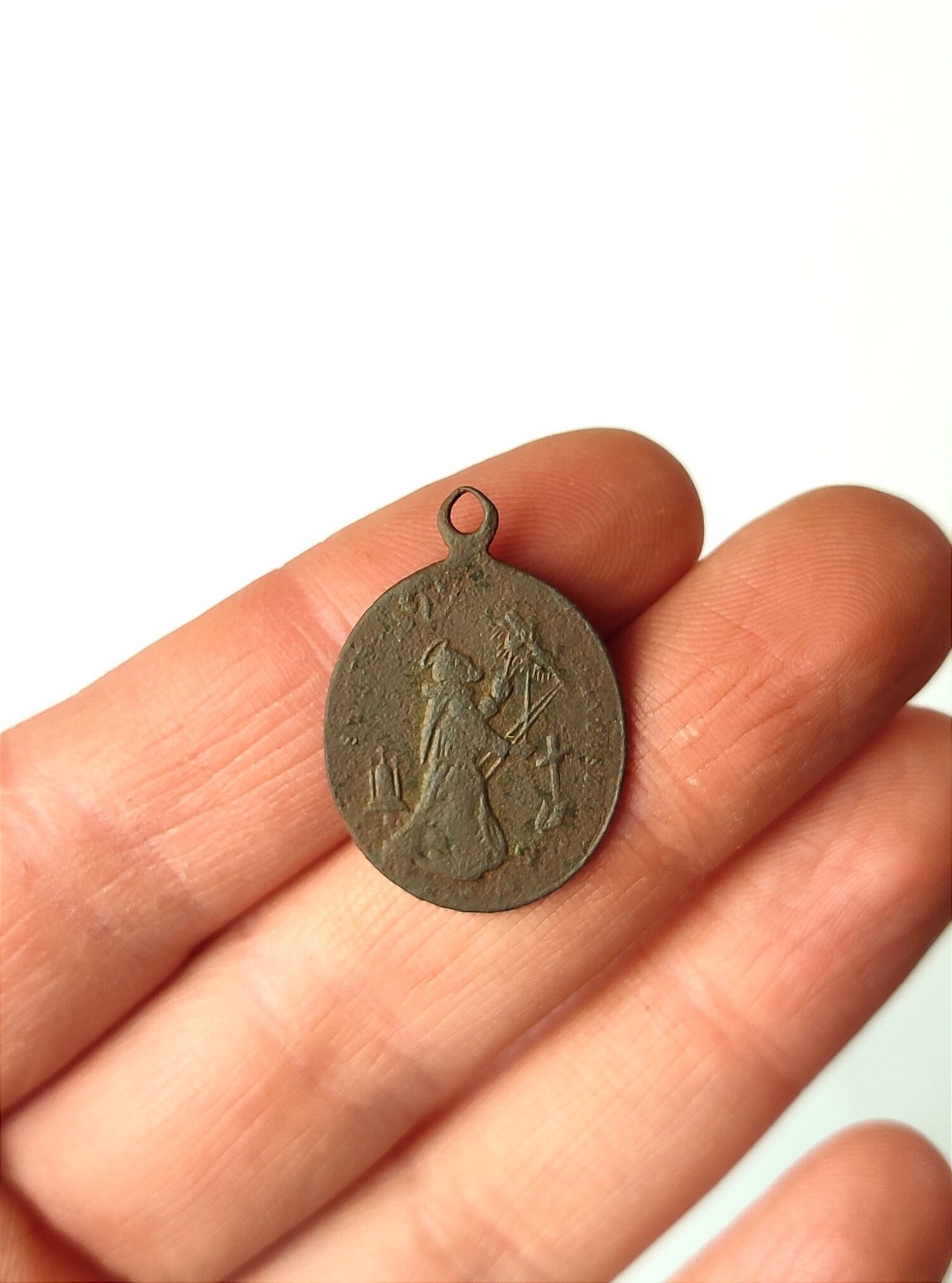 Ancient St. Dominik Medallions Antique Christian Pendant Ancient ...