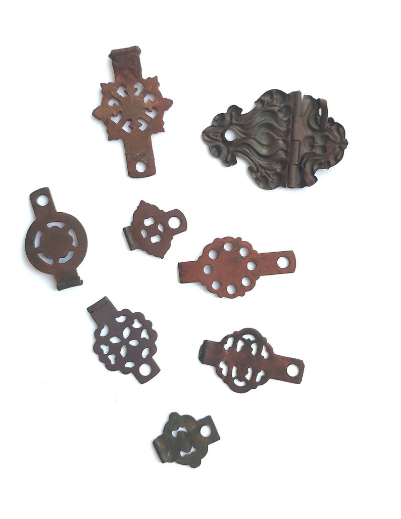 Ancient Book Bindings Antique Books Clasps Set of 8 Many Original ...