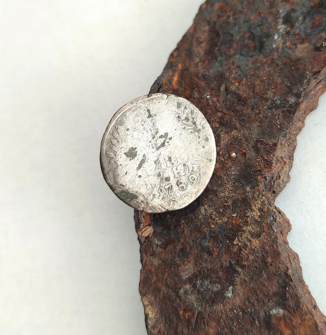 1789 Ancient Russian Empire Silver Coin | Russian Empire 1 Grivennik ...