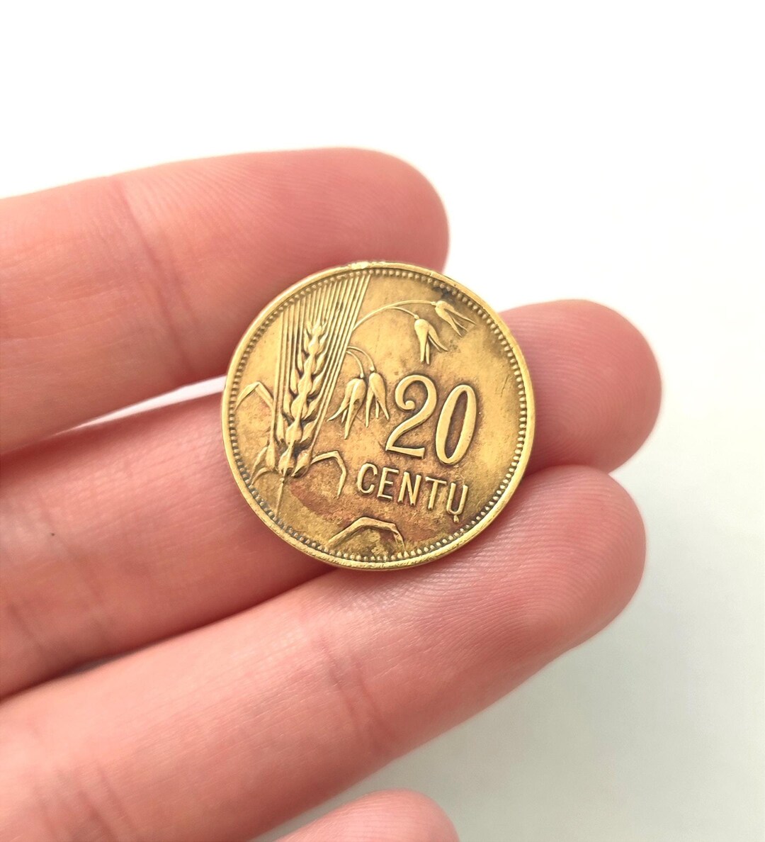 1925 Lithuania 20 Centu Coin: Antique European Numismatics - Etsy