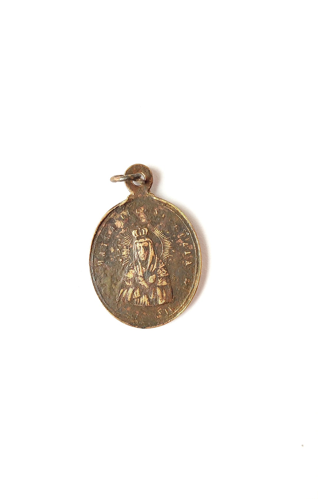 Ancient Catholic Medallion | Antique Pendant | Mascot Talisman ...