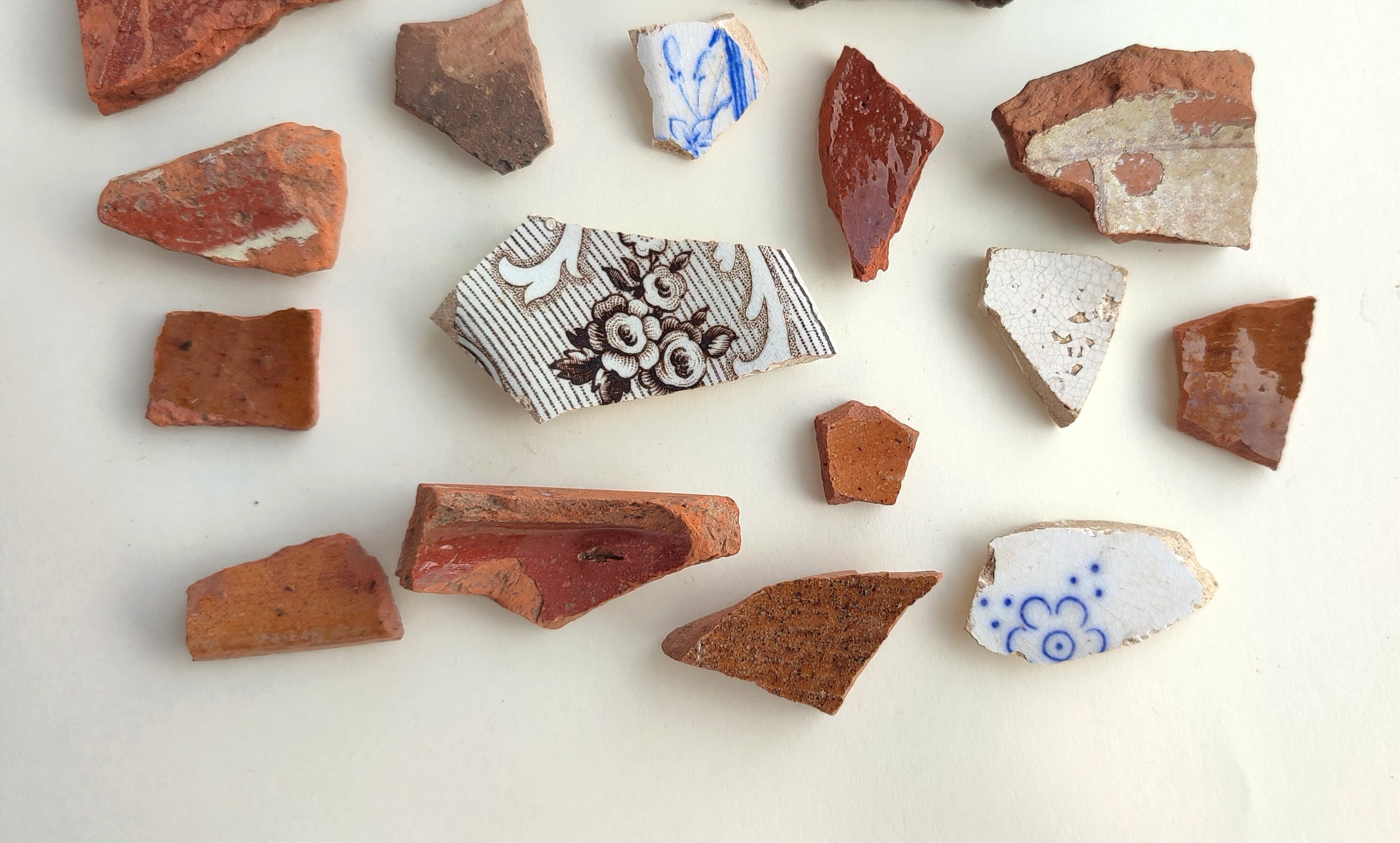 Ancient Glazed Pottery Shards Set of 23 Mudlarking Finds Original ...