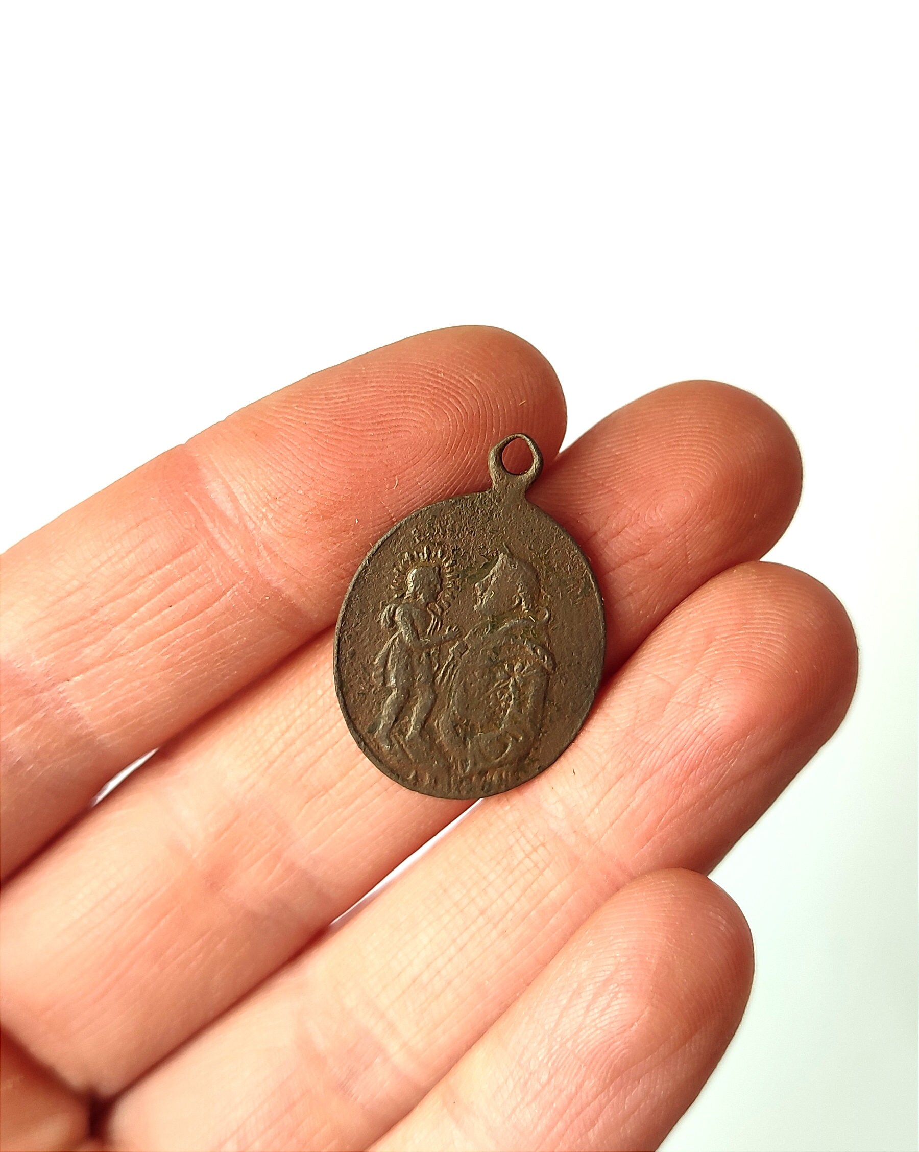 Ancient St. Dominik Medallions Antique Christian Pendant Ancient ...