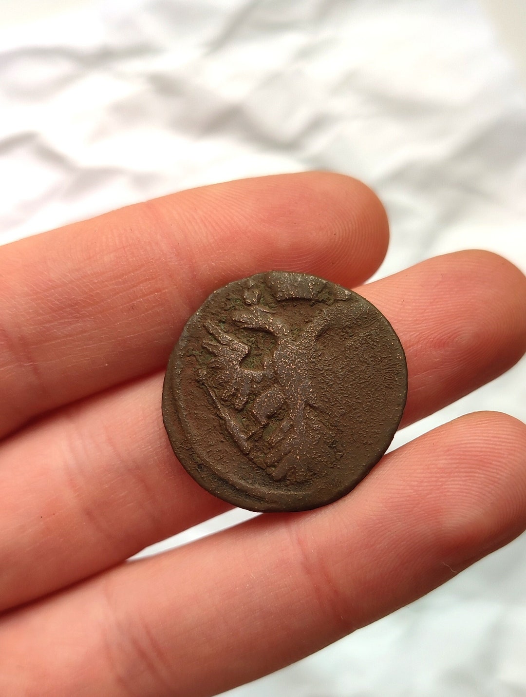 Ancient Russian Empire Coin 1 Denga 1738 Russia Empress - Etsy