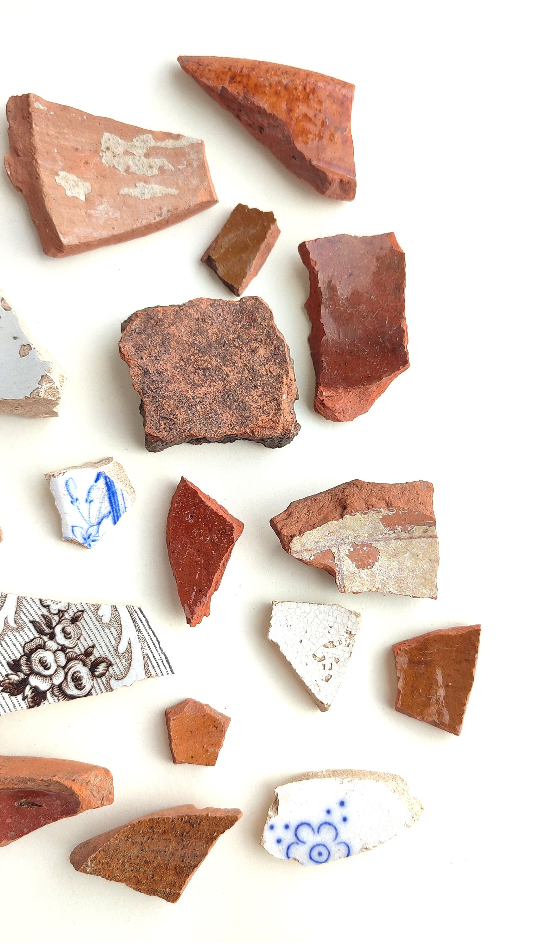 Ancient Glazed Pottery Shards Set of 23 Mudlarking Finds Original ...