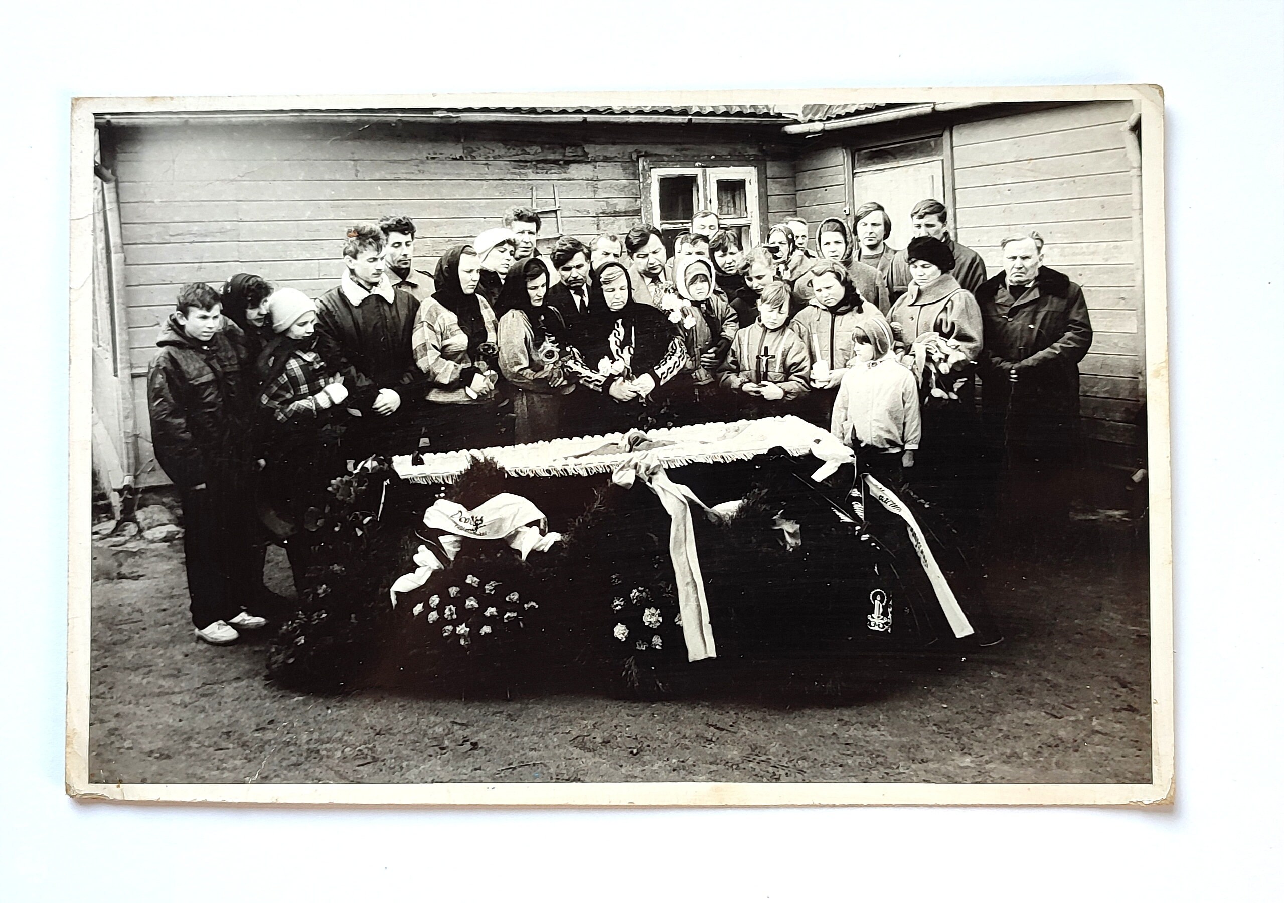 Original Vintage Photography Funeral Ceremony Woman Sepulture Rite Post ...