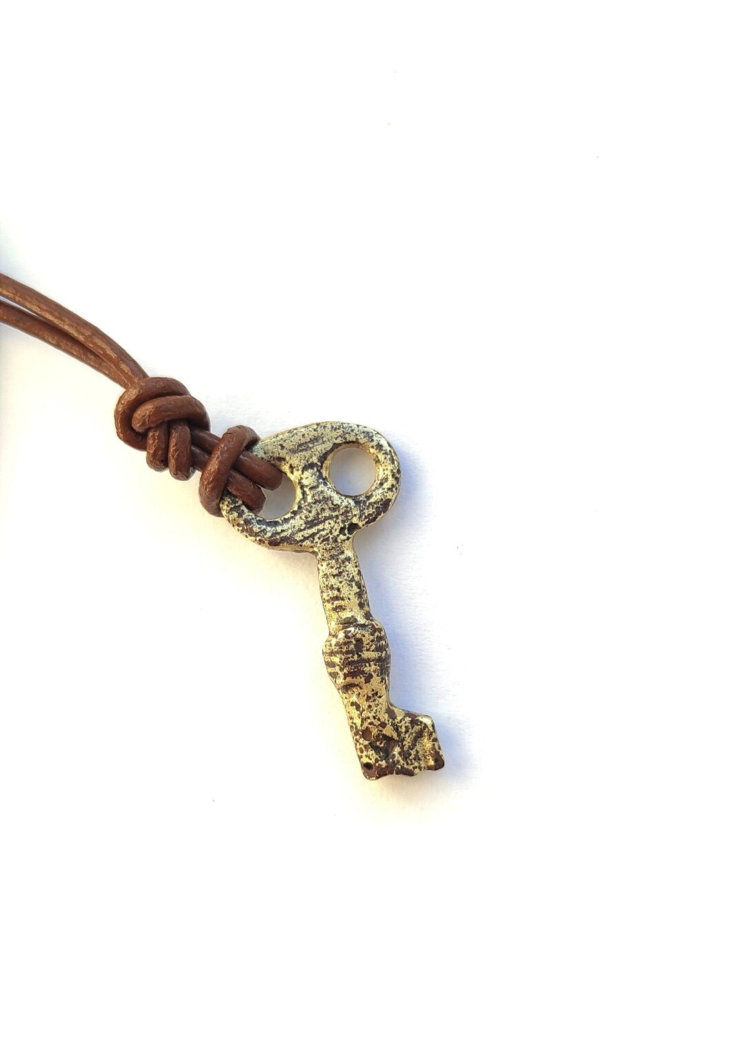 Antique Copper Key Pendant: Eastern Europe Amulet (28mm) - Etsy
