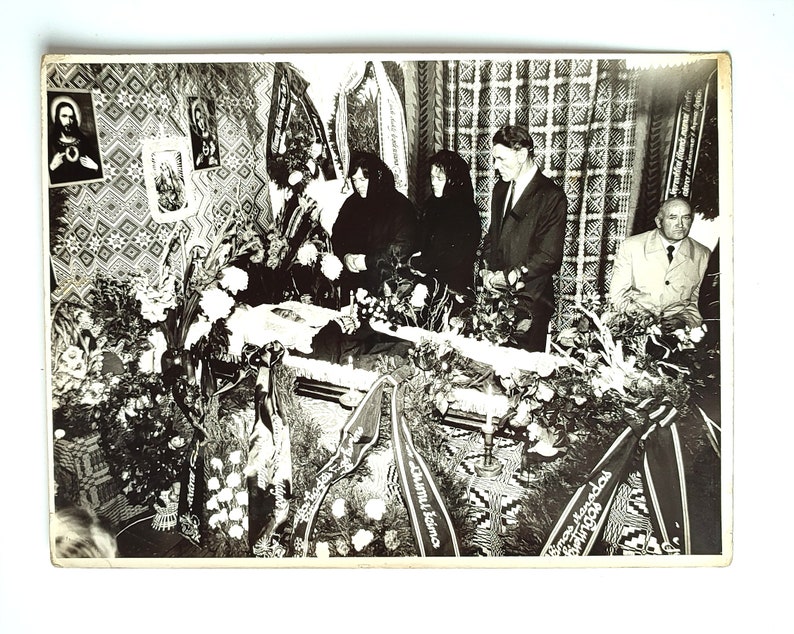 Original Vintage Large Photography Funeral Ceremony Sepulture Rite ...