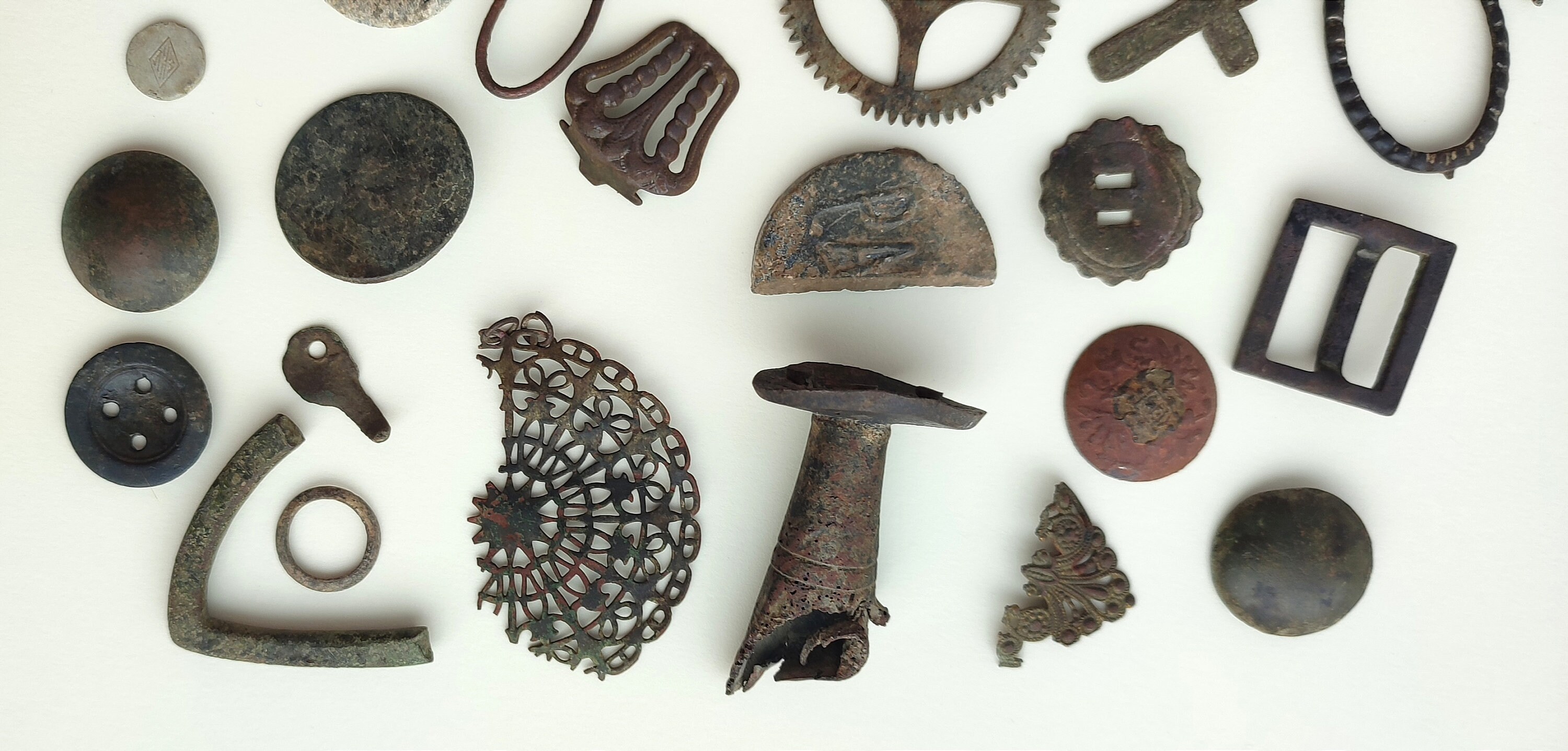 Ancient Finds Many Original Antique Ornament Details Authentic Copper ...