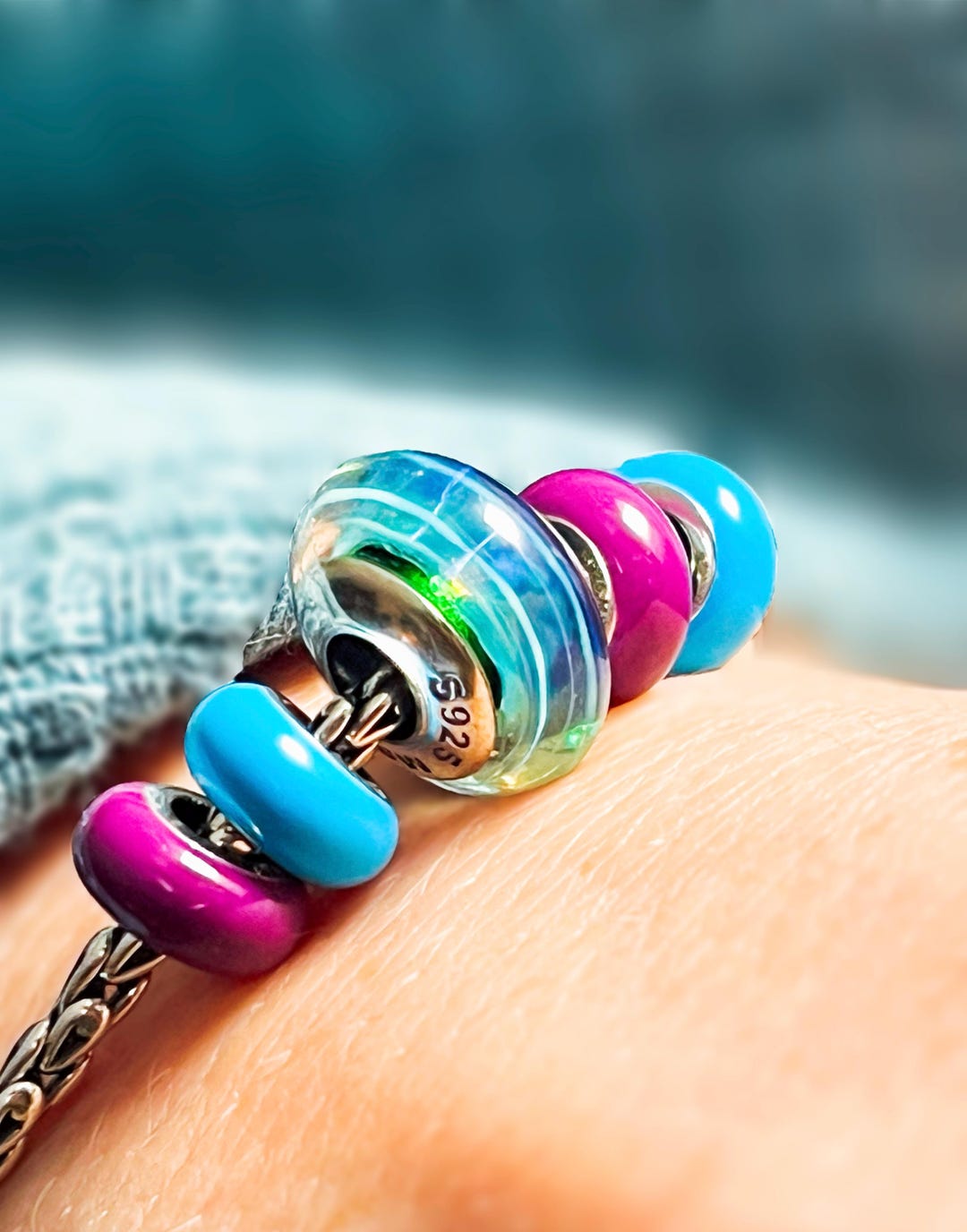 Duel of Destiny Murano Glass Bead, Aurora Charm, Fits and Compatible ...