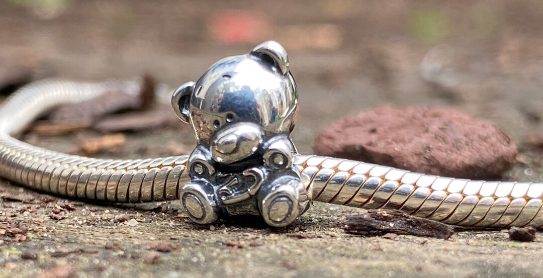 Boo the Baby Bear Charm 925 Sterling Silver Charm for Bracelet, Fits ...