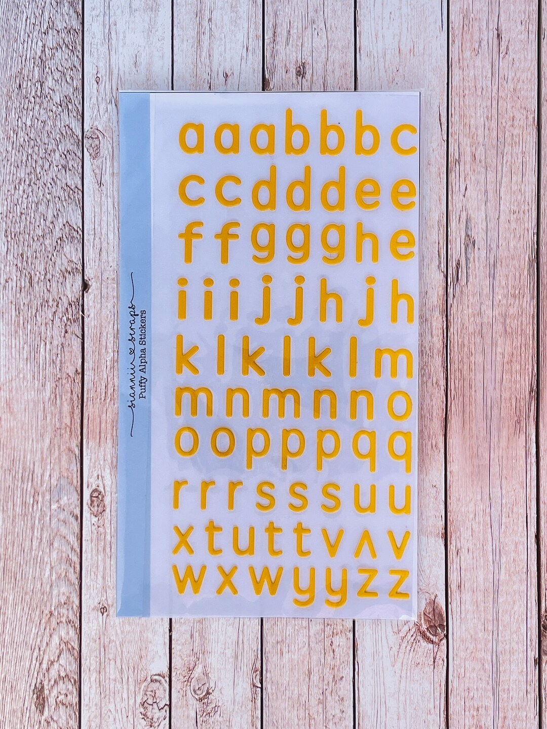 Siannii Scraps Puffy Alphabet Stickers, Puffy Alphas, Orange Alpha ...