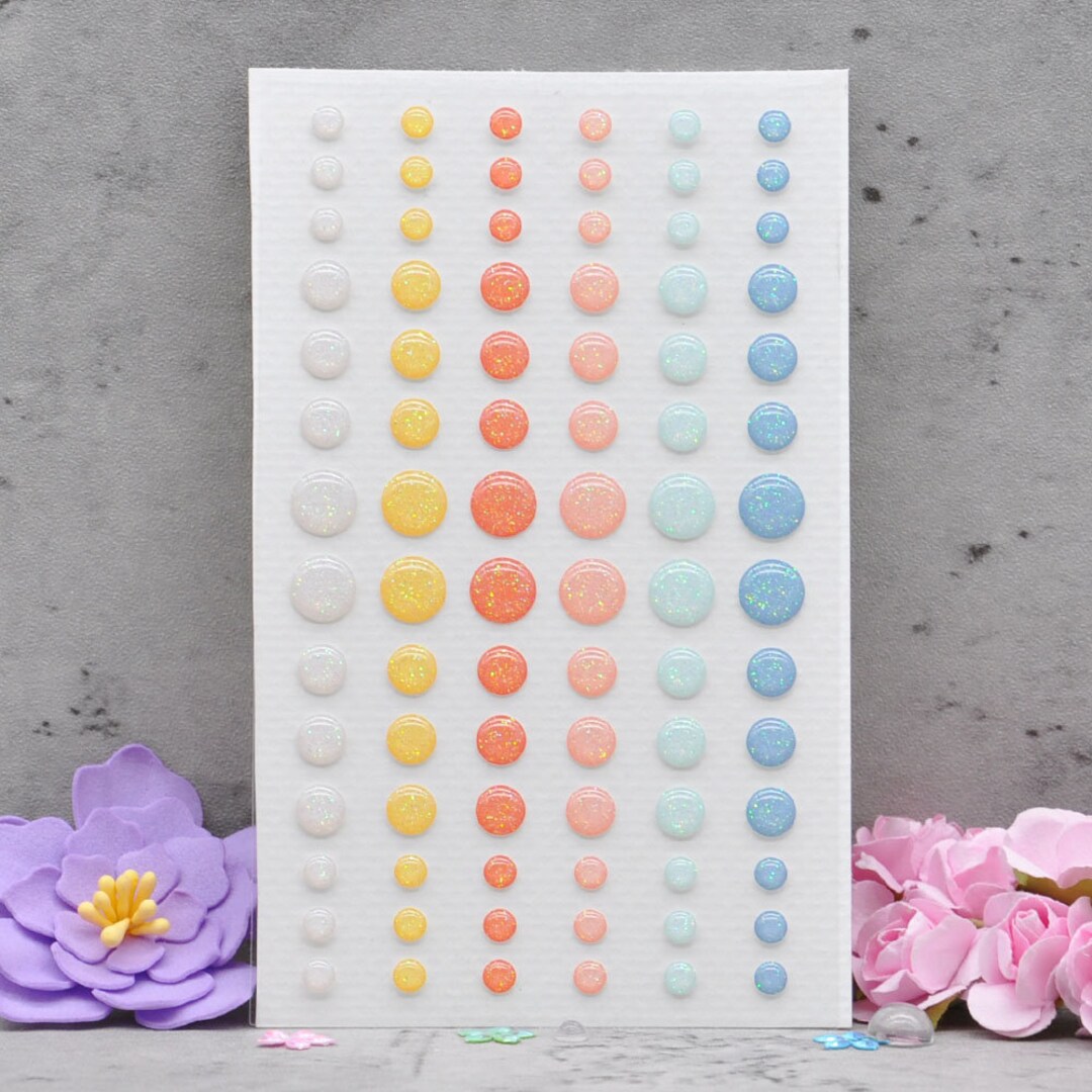 Siannii Scraps Enamel Dots,yellow Enamel Dots, Glitter Enamel Dots ...