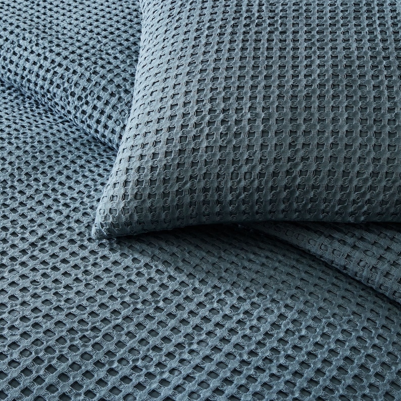 Blue Waffle Duvet Cover / Blue Waffle Wave Duvet Cover Pillow - Etsy