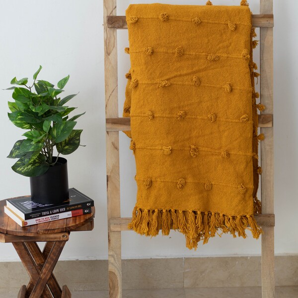 Mustard Blanket - Etsy