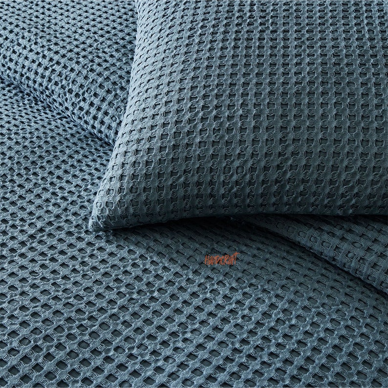 Blue Waffle Duvet Cover / Blue Waffle Wave Duvet Cover Pillow - Etsy