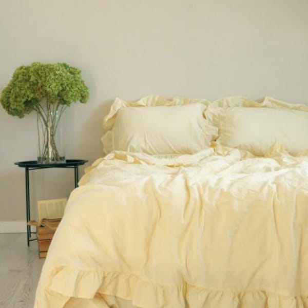 Ruffled Bedding - Etsy