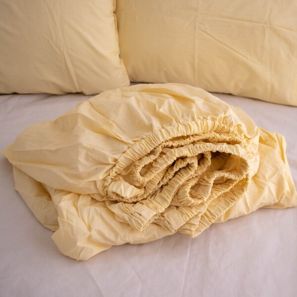 Yellow Bed Sheet - Etsy