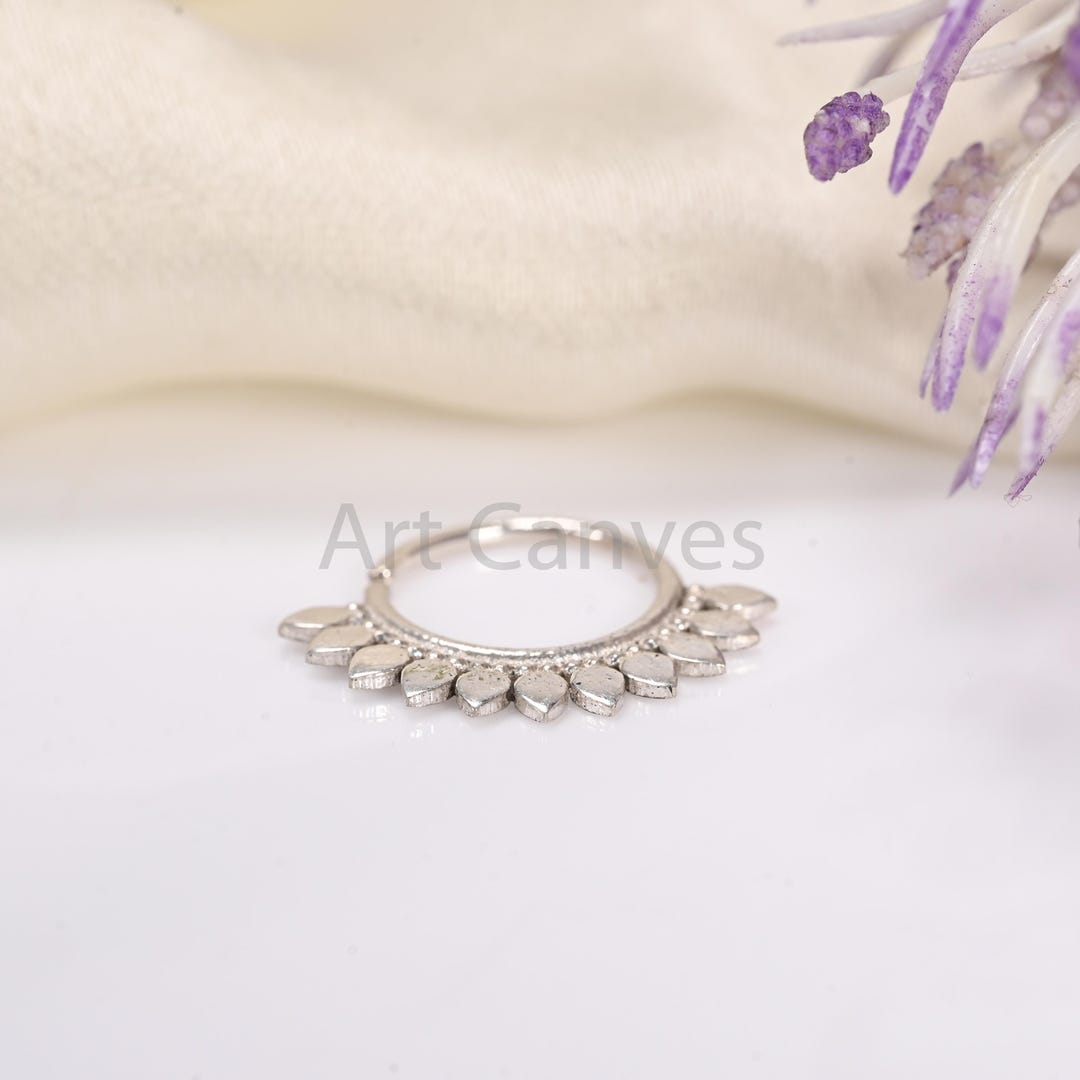 Gold Nose Ring - Gold Nose Hoop - Indian Nose Ring - Tribal Nose Ring ...