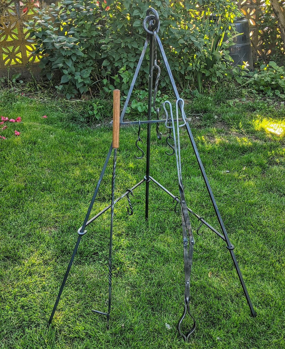 Master Camp Cook Set Cowboy Cooker Tripod Fire Poker - Etsy