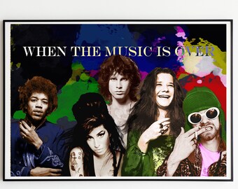 27 Club Poster - Etsy UK