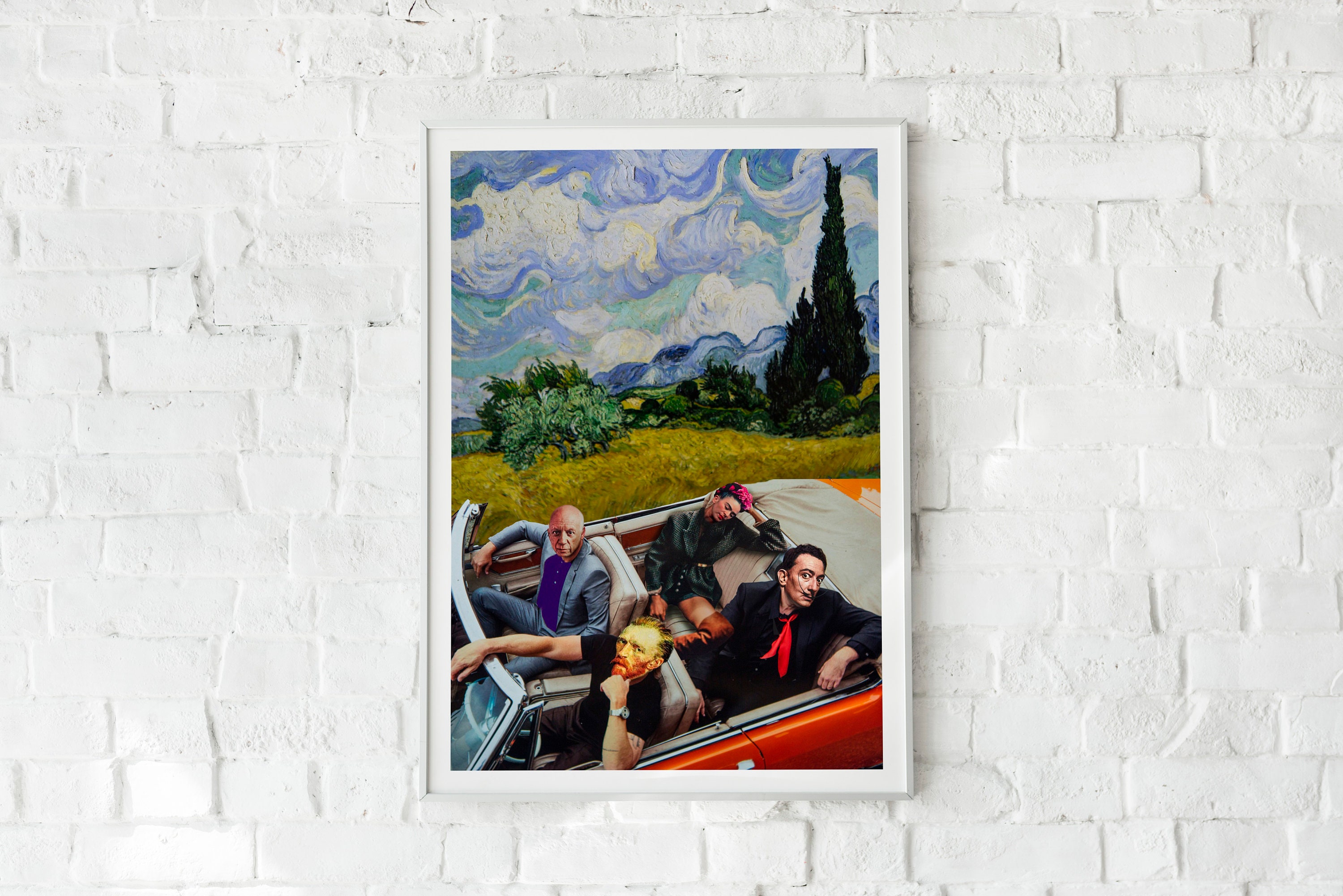 Digital Frida Kahlo, Dali, Vincent Van Gogh and Pablo Picasso Modern ...