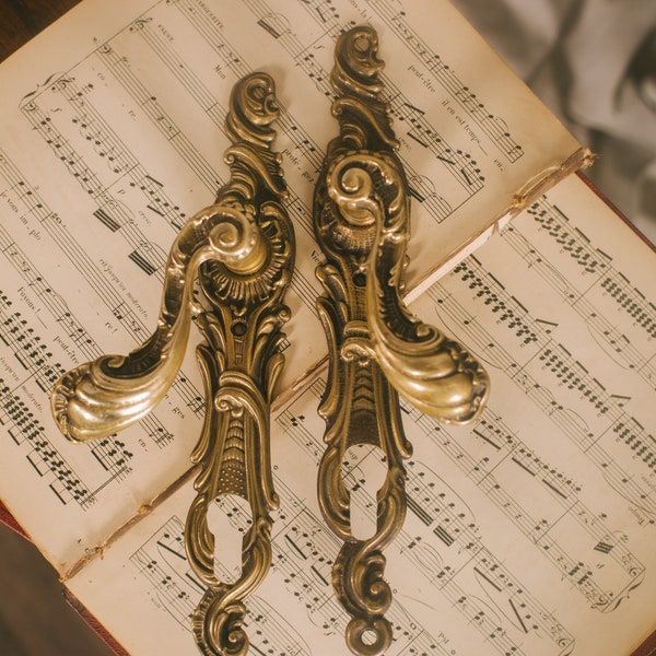 Antique French Door Handles - Etsy