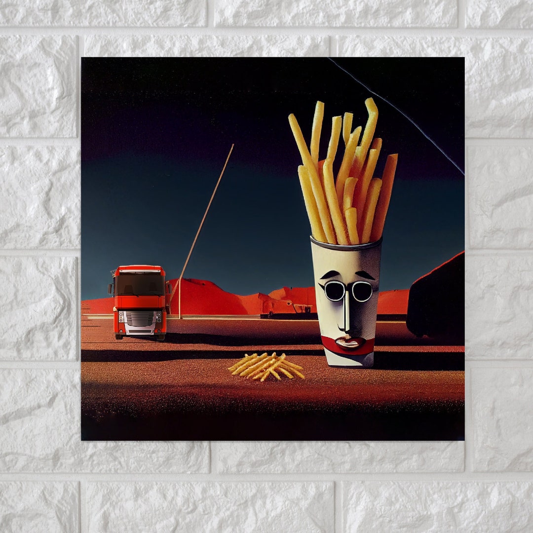 Printable Digital Poster french Fries - Etsy