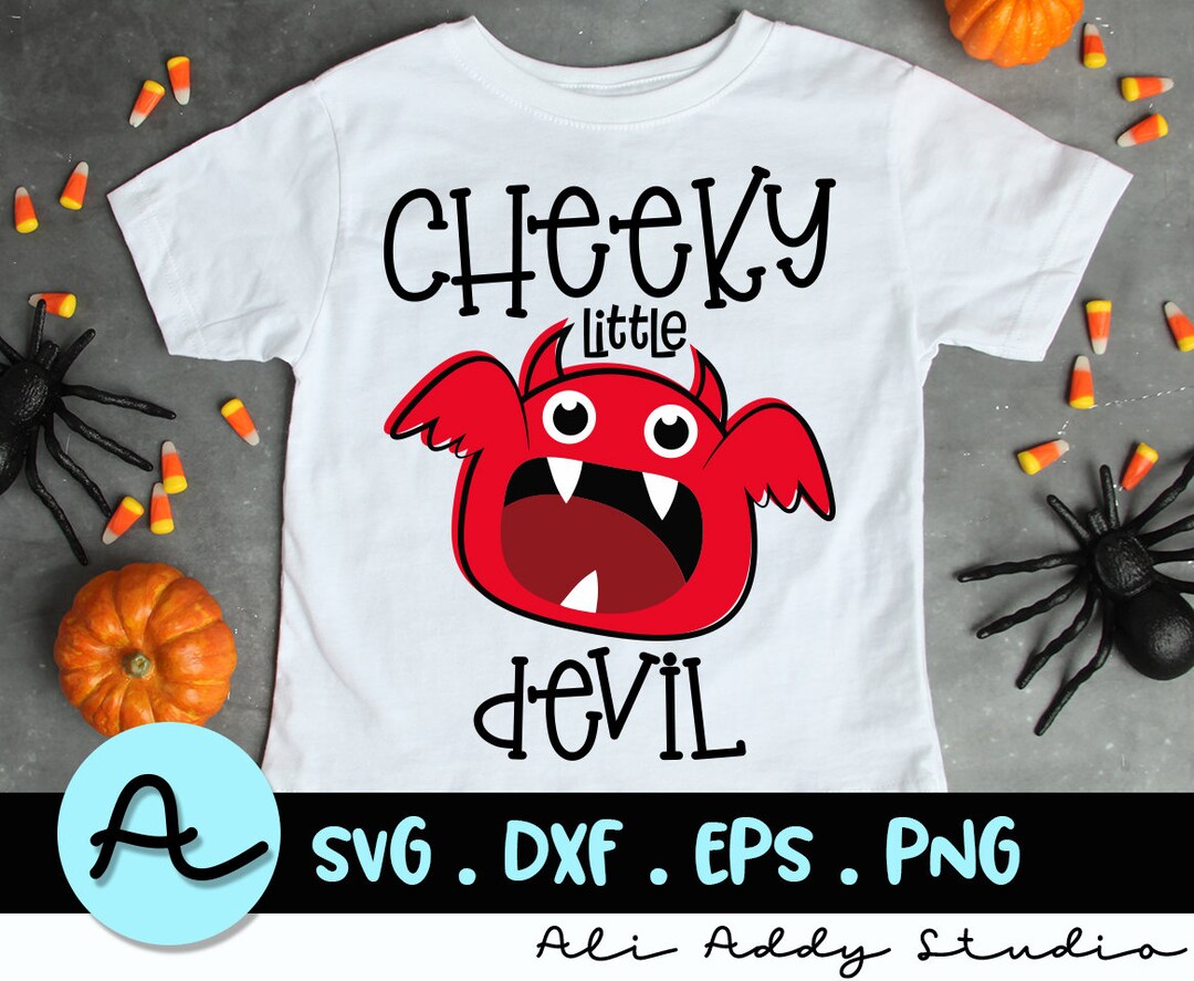 Cheeky Little Devil SVG, Halloween Cutting Files, Halloween, Spooky ...