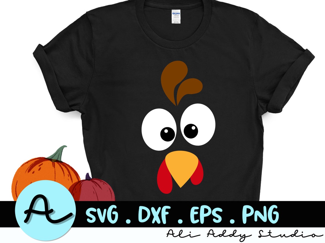 Turkey SVG Turkey Face SVG Funny Thanksgiving SVG Fall Svg - Etsy