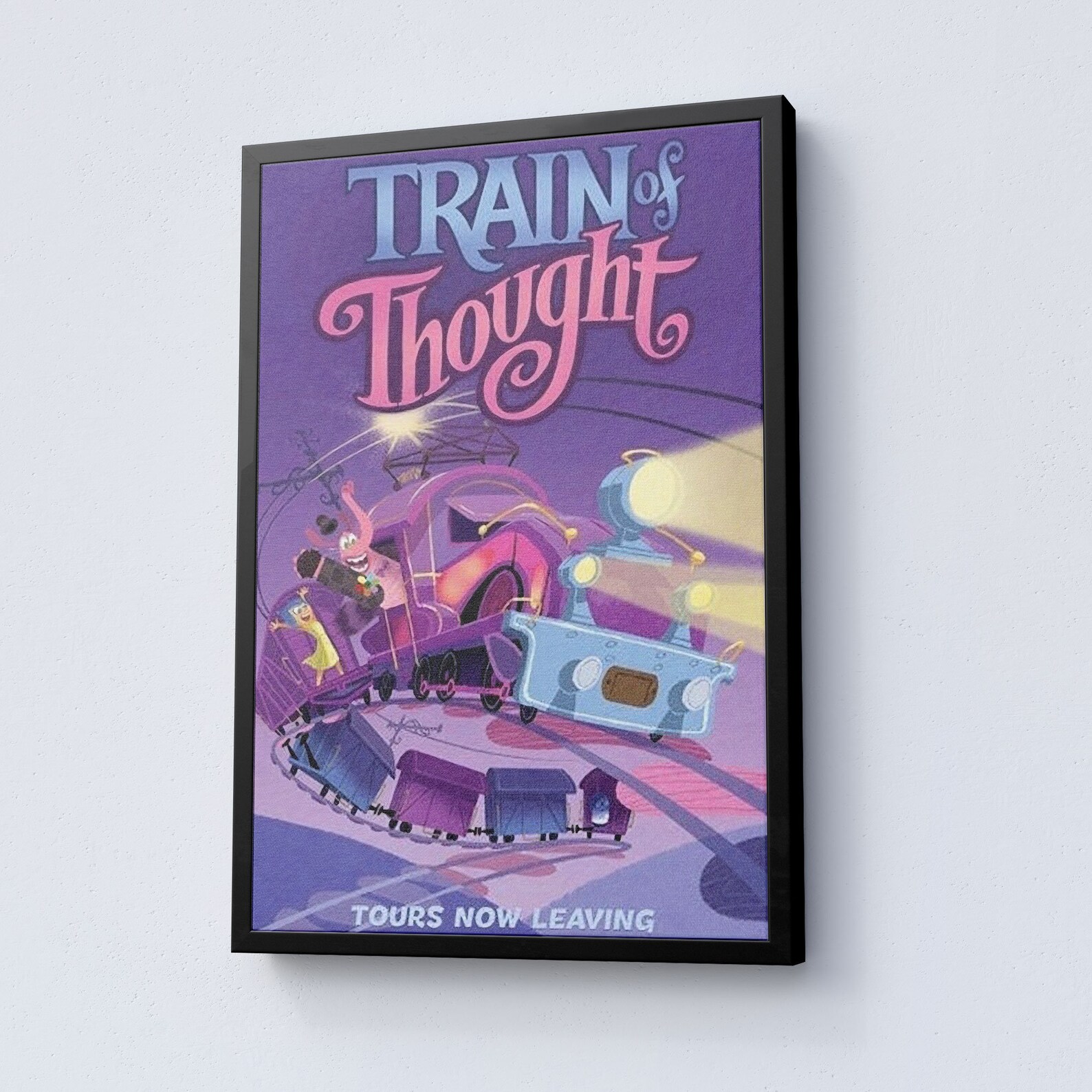 Inside Out Poster Train of Thoughts Poster California | Etsy