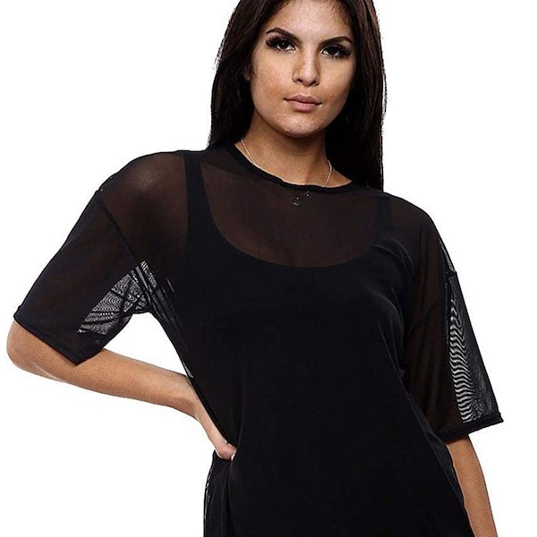 Mesh Tshirt - Etsy UK