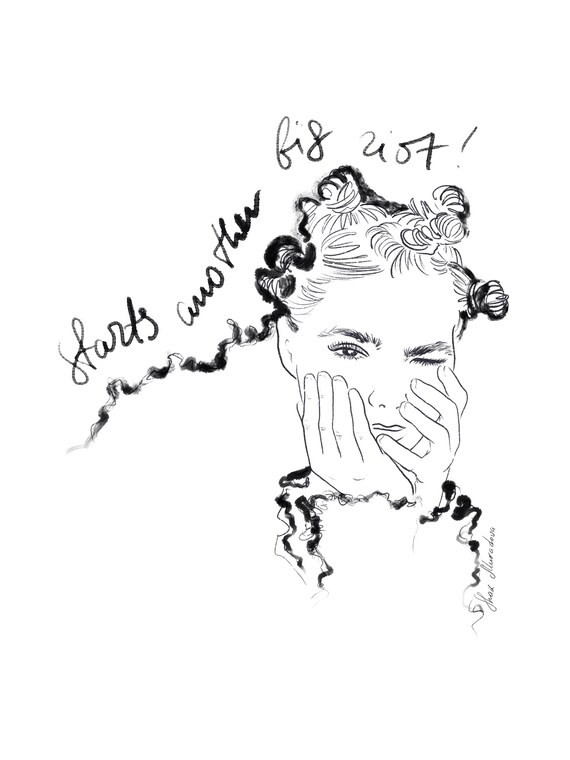 Bjork Drawing