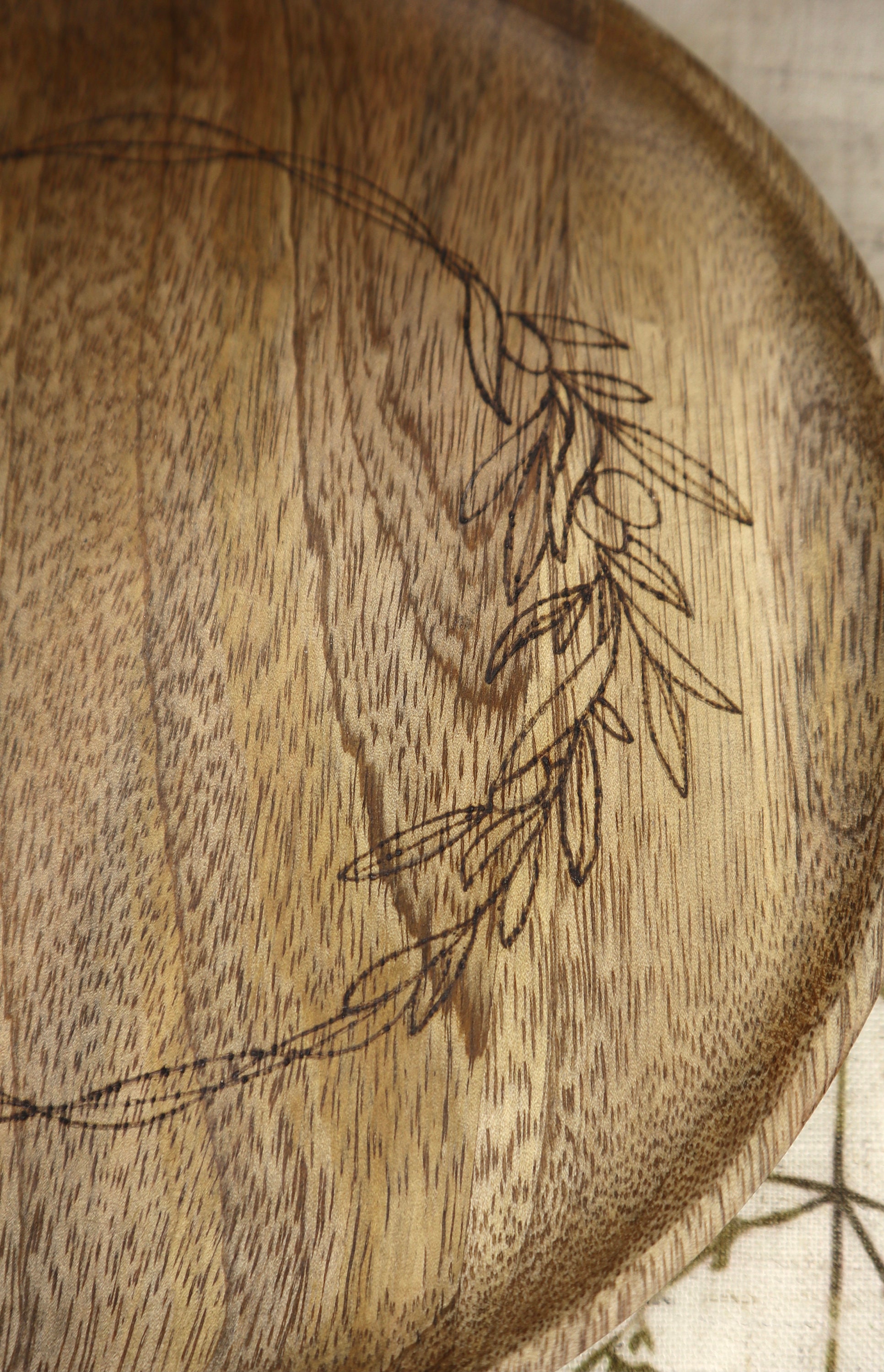 Wooden Serving Plate Olives Pyrography Pyrography - Etsy