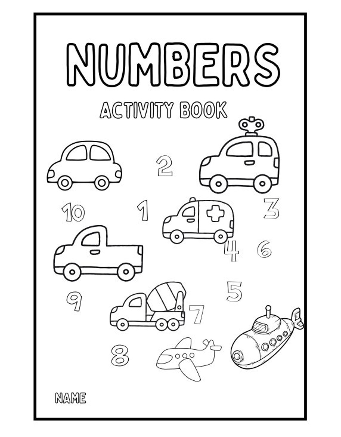Preschool Number and Counting Activity Book - Etsy