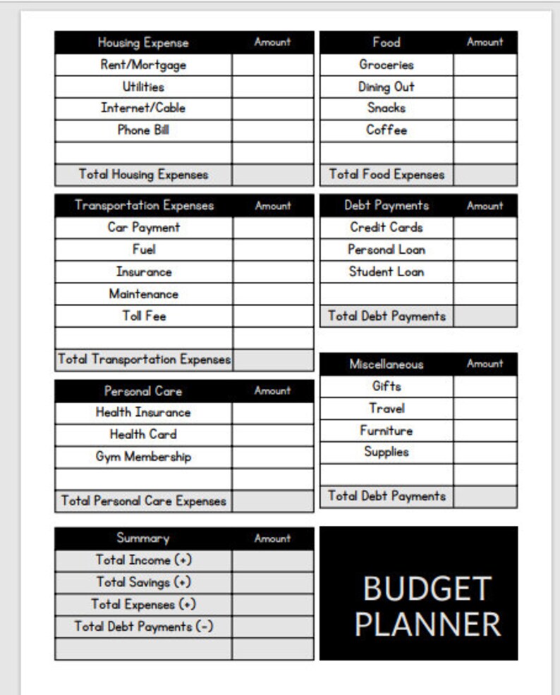 Ultimate Budget Tracker 2025 | Digital Download | Printable Financial ...