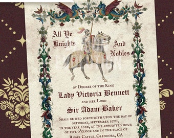 Medieval Invitation - Etsy