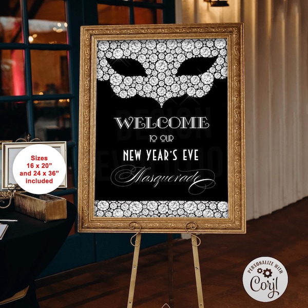 Masquerade Ball Welcome Sign - Etsy